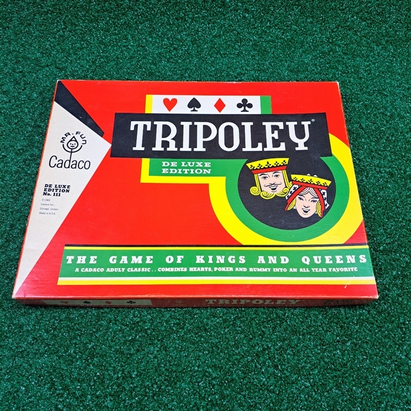 Cadaco | Games | Vintage Vintage Tripoley Green Vinyl Game Mat Cadaco ...